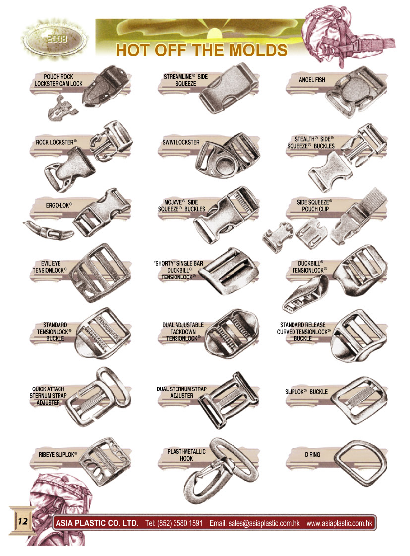 WJ WOOJIN BUCKLES - Asia Plastic - CATALOG2008